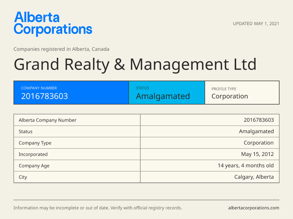 Grand Realty & Management Ltd. | Calgary | Alberta