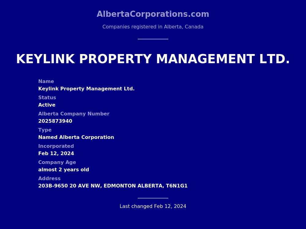 Keylink Property Management Ltd. | Edmonton | Alberta