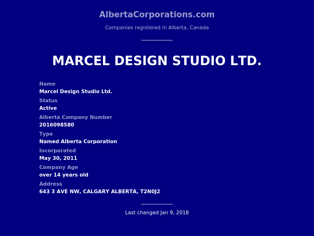 Marcel Design Studio Ltd. | Calgary | Alberta