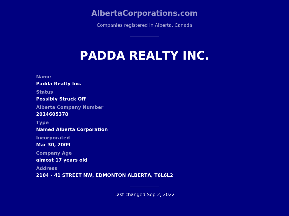 Padda Realty Inc. | Edmonton | Alberta